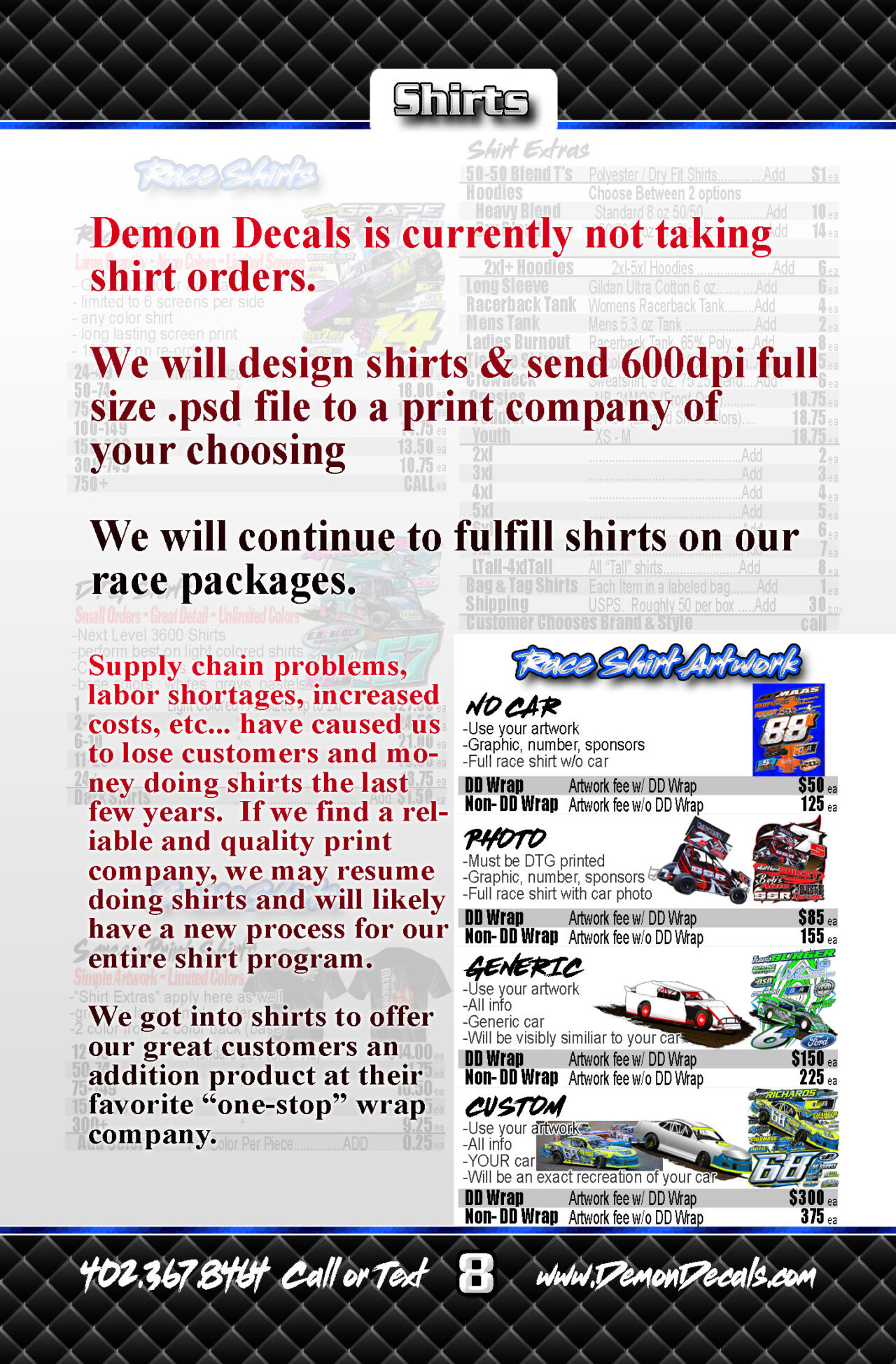 Catalog | Demon Decals